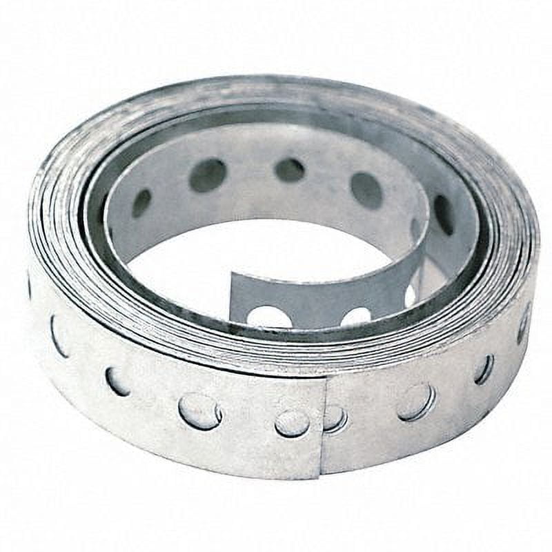 ZORO SELECT Galvanized Steel Pipe Hanger Strap, 10 ft. L, Hardware ...