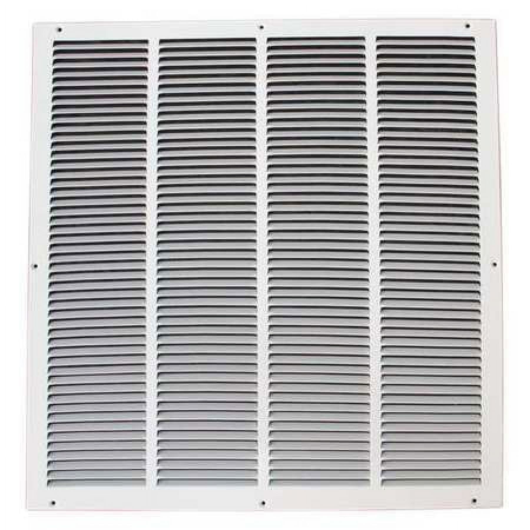 "Zoro Select Vent Grill for Ceiling or Wall, 24x24"", White, Steel ...