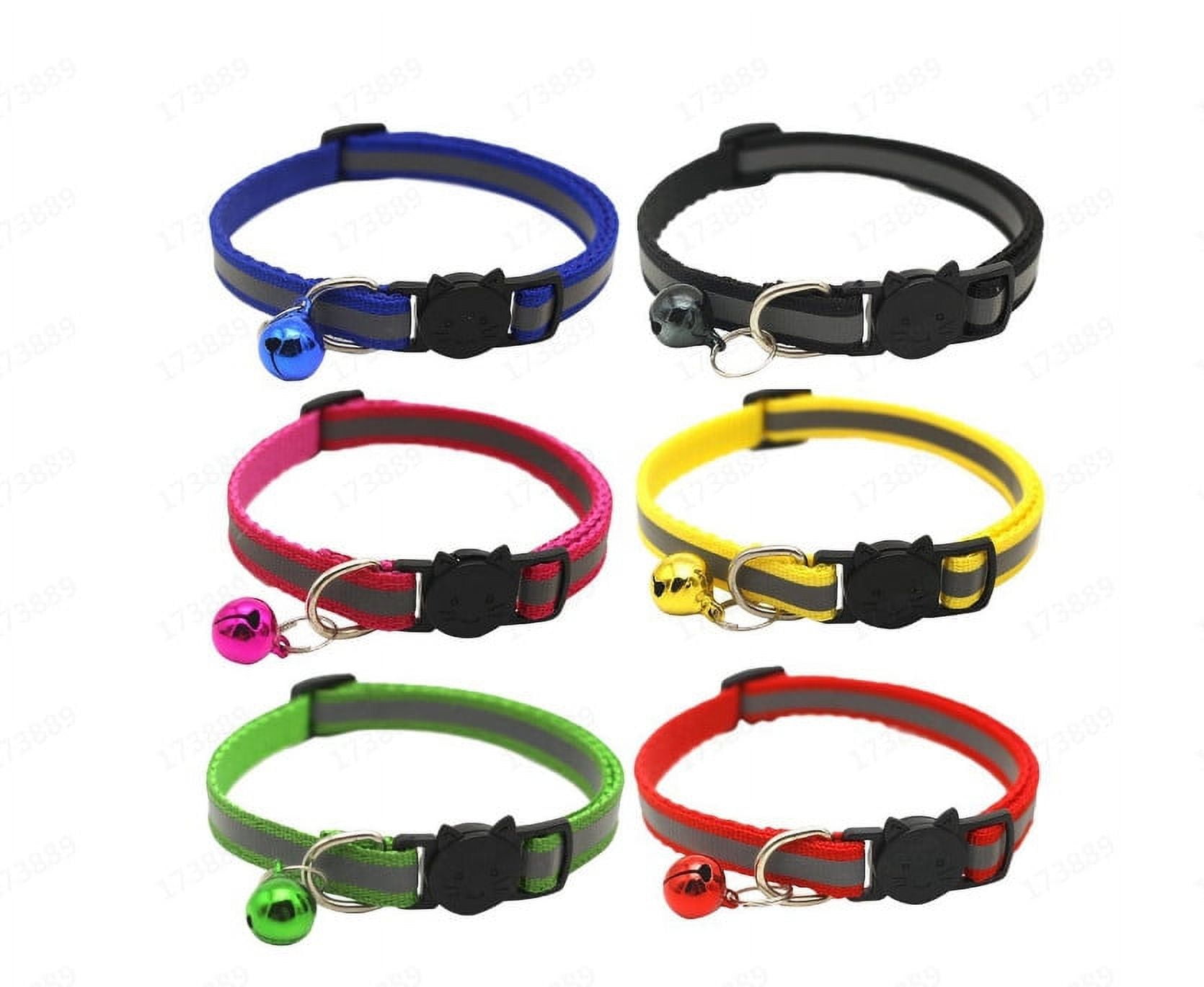 ZORVEX 6 Pack Reflective Cat Collars Safety Quick Release With Bell ...