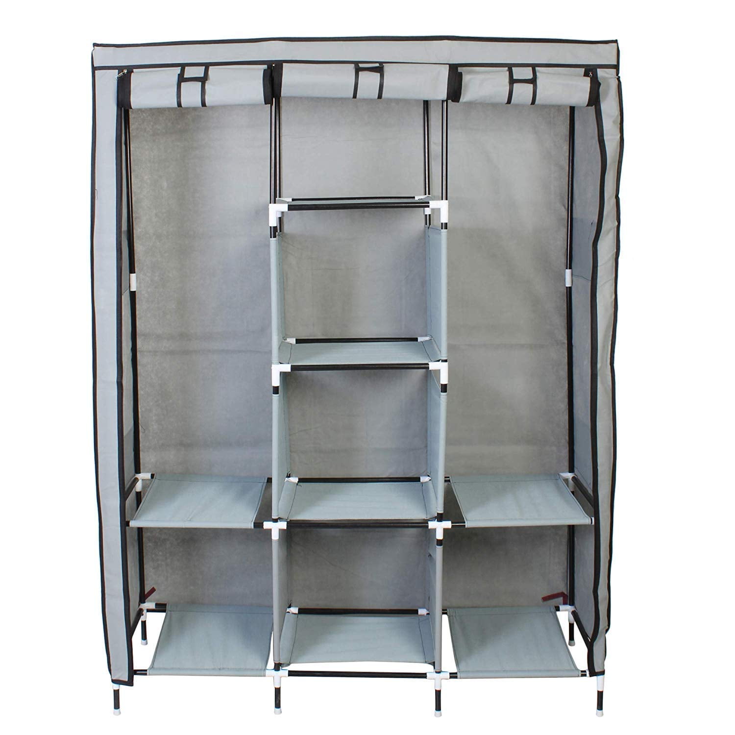 ZOSHOMI Multi Purpose Fabric Portable Foldable Wardrobe Almirah ...