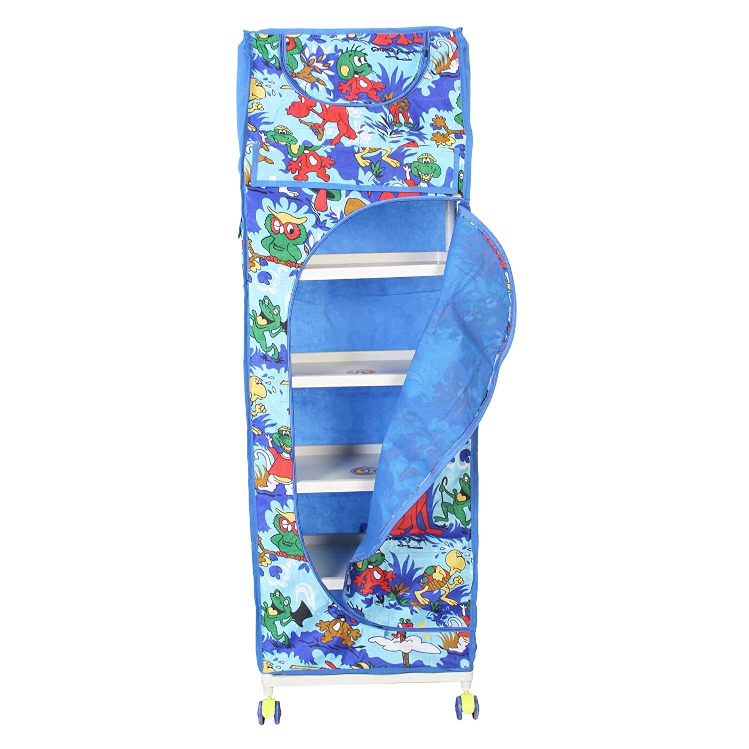 ZOSHOMI Multipurpose Multi Tier Foldable COLLAPSABLE ToyCloth Stand Tower Toy BoxAlmirah 6 ...