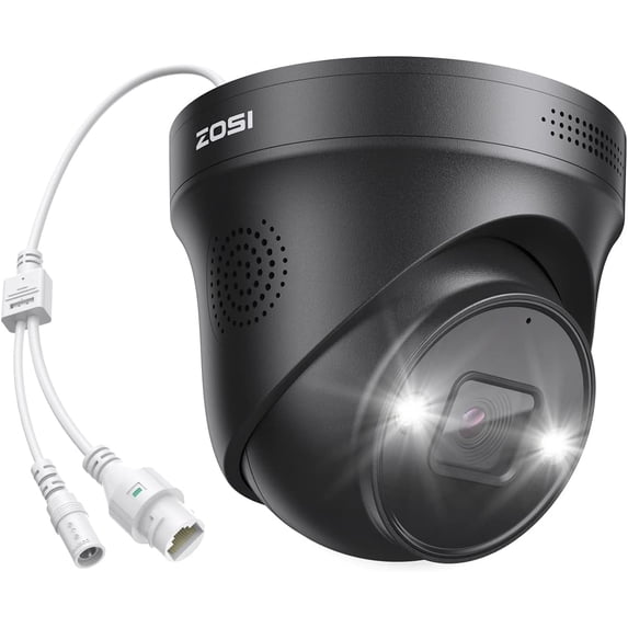 ZOSI 4K PoE Add On Camera,Person Vehicle Detection, Color Night Vision ...