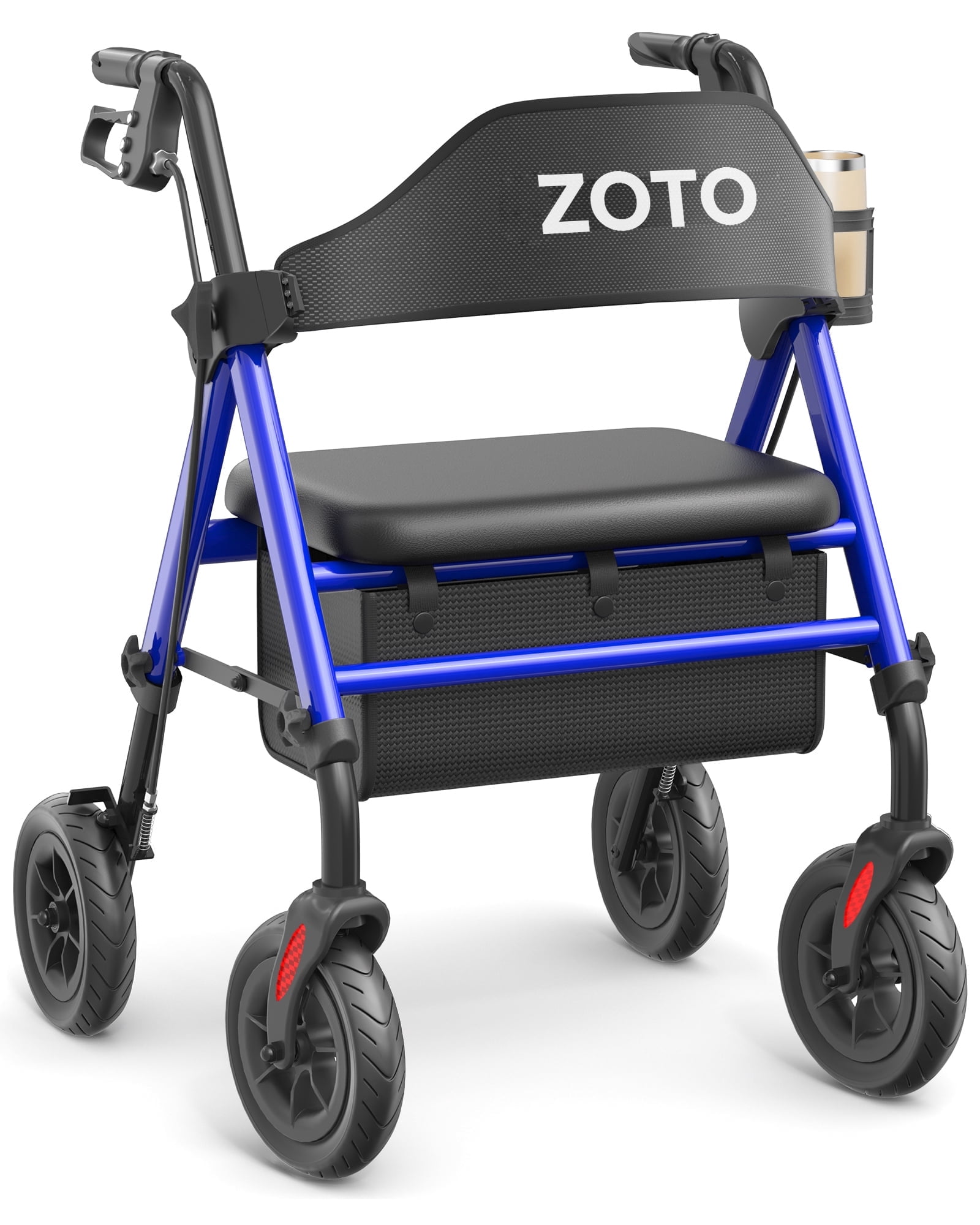 ZOTO Mobility Walker for Seniors, Lightweight Folding Rolling Walker ...