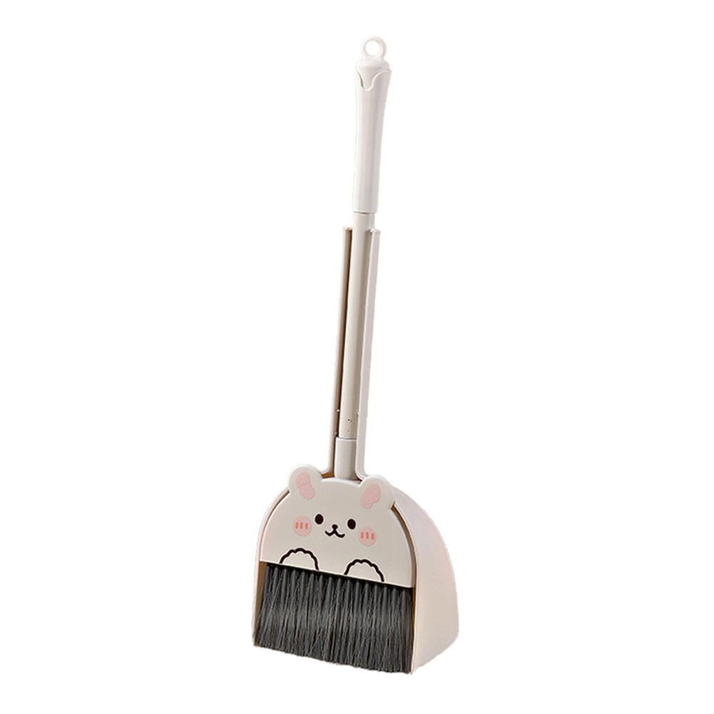ZOUBAOQ Childrens Small Broom Dustpan Set Green Frog Mini Household ...