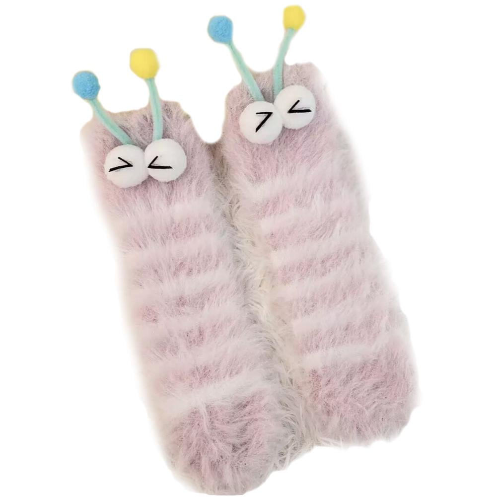 ZOUBAOQ Crazy Funny Fuzzy Silly Socks for Kids Women,Girls Fluffy ...