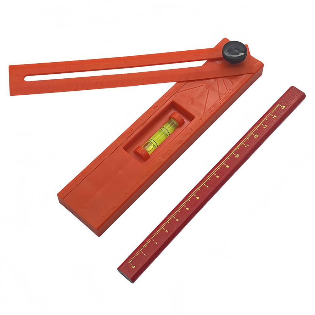 ZOUBAOQ Woodworking Scribing Ruler T-Type Marking Ruler Depth gauge ...