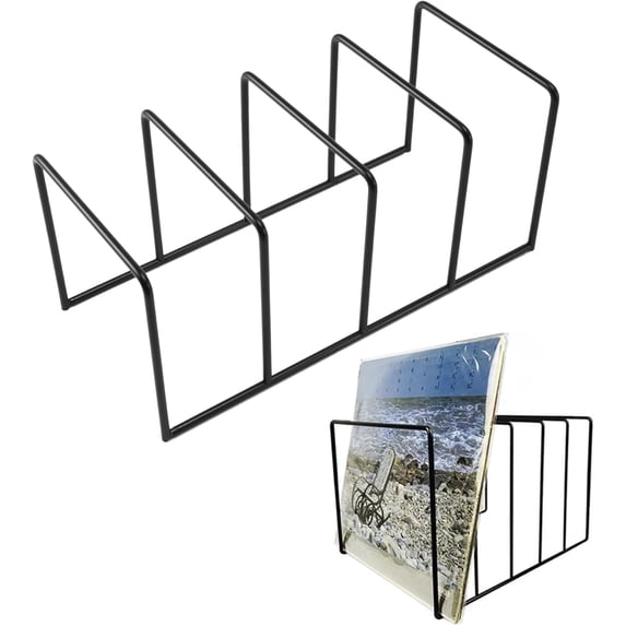 ZOURIH 1 PCS Vinyl Record Storage Holder Stand - Premium Rectangle ...