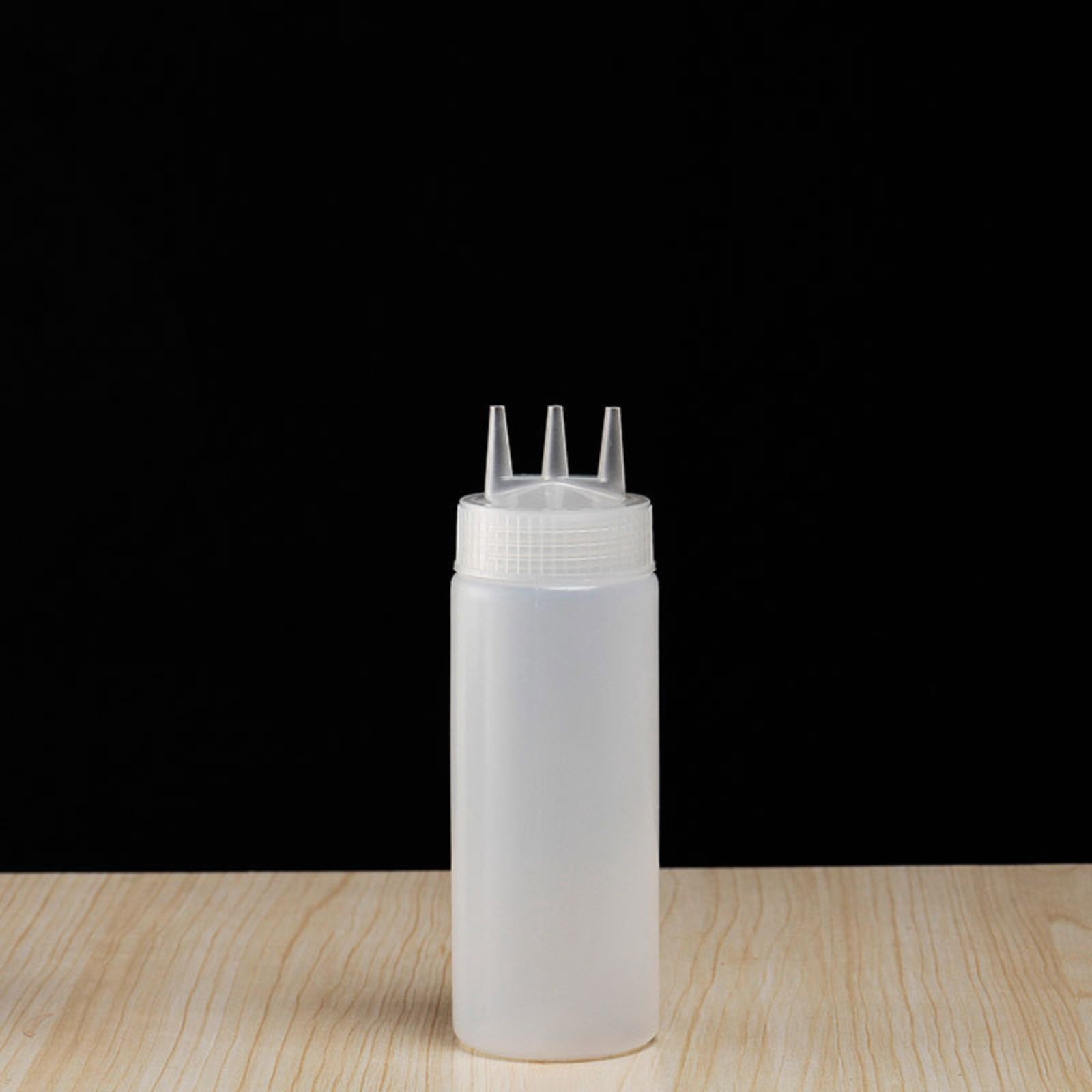 ZOURIH 1 Pack Plastic White 3 Hole Squeeze Bottles Jar Container For ...