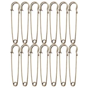 TUWAFE 10 Pieces Large Safety Pins, Extra Thick Safety Pins for Clothes ...