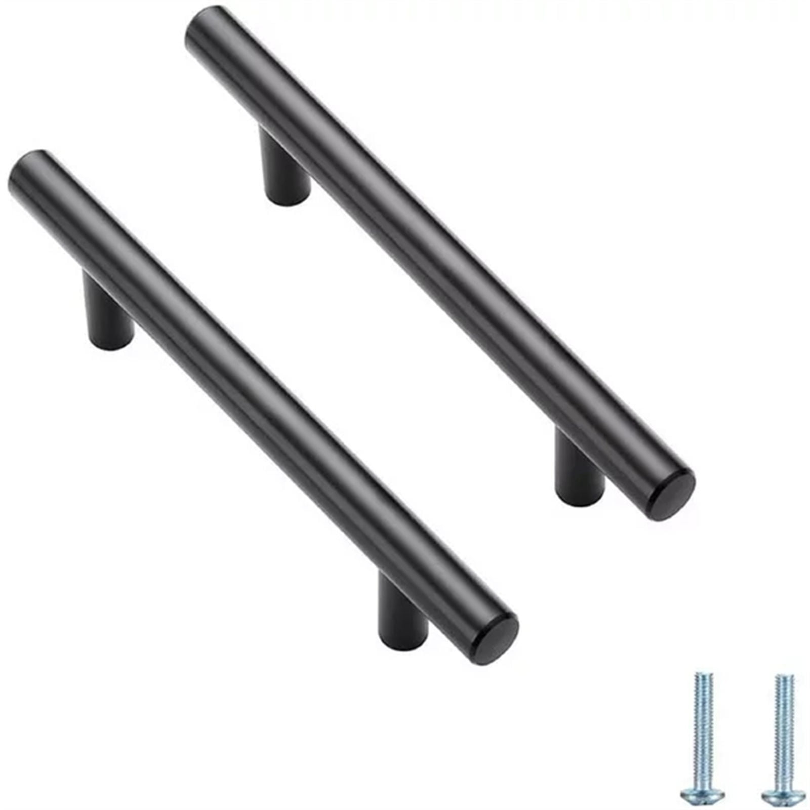 ZOURIH 25 Pack 5 Inch Cabinet Handle Black Stainless Steel Drawer Pulls ...