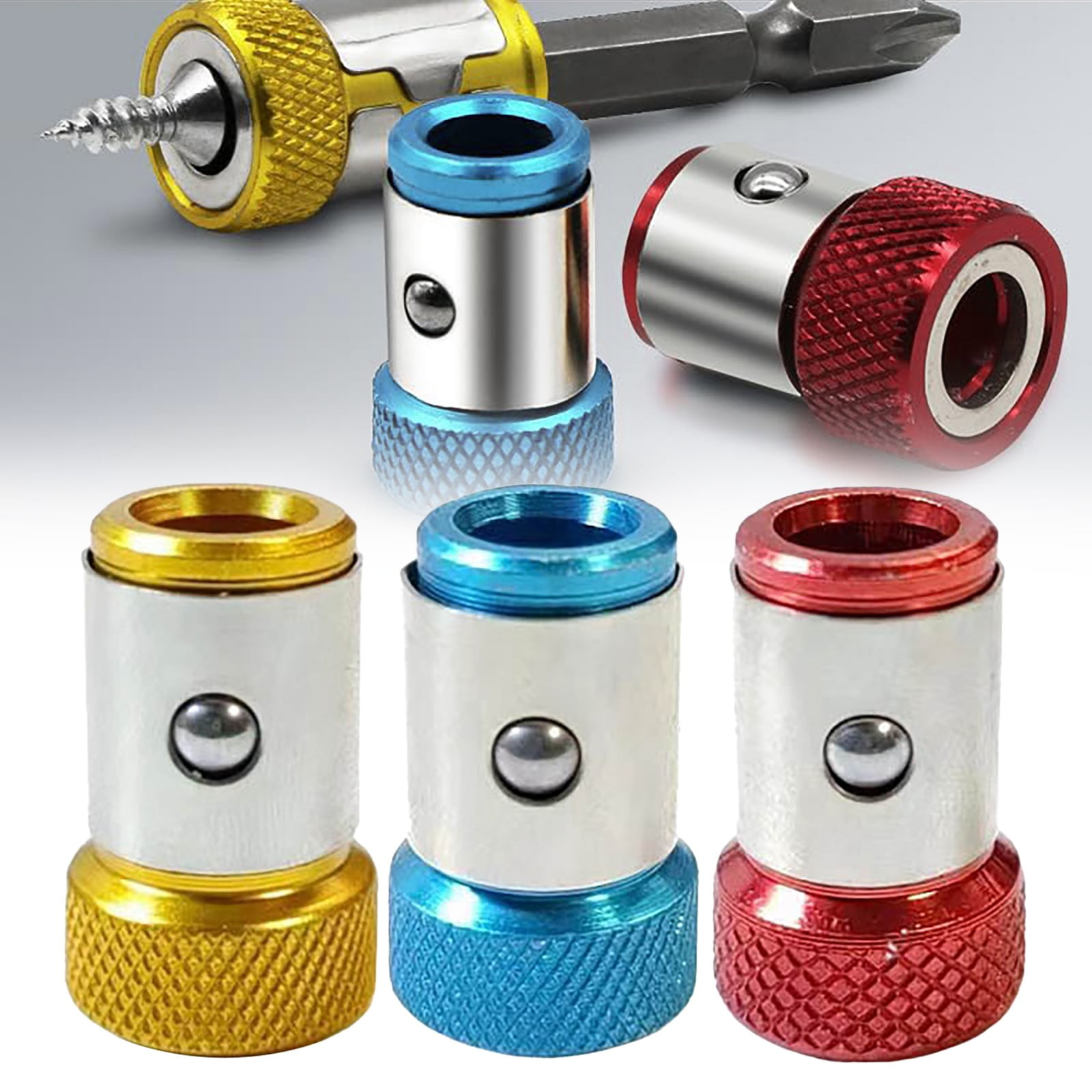 ZOURIH 3-Piece Strong Magnetic Screw Ring Holder Set - Universal 1/4 ...