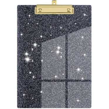 Acrylic Stylish Glitter Clipboards, Sparkly Board With Low Profile Gold ...