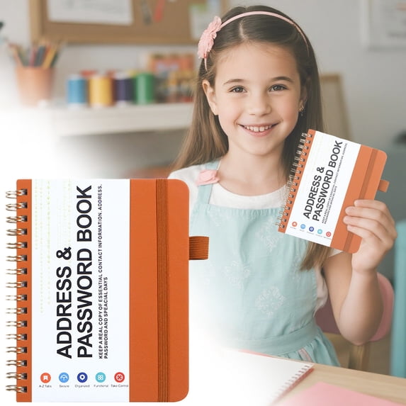 ZOURIH Address & Password Book with Alphabetical Tabs,A6 Spiral Bound ...