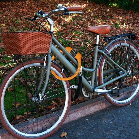 ZOURIH Bike Lock,orange Heavy Duty Anti theft Bike U Locks,Upgraded ...