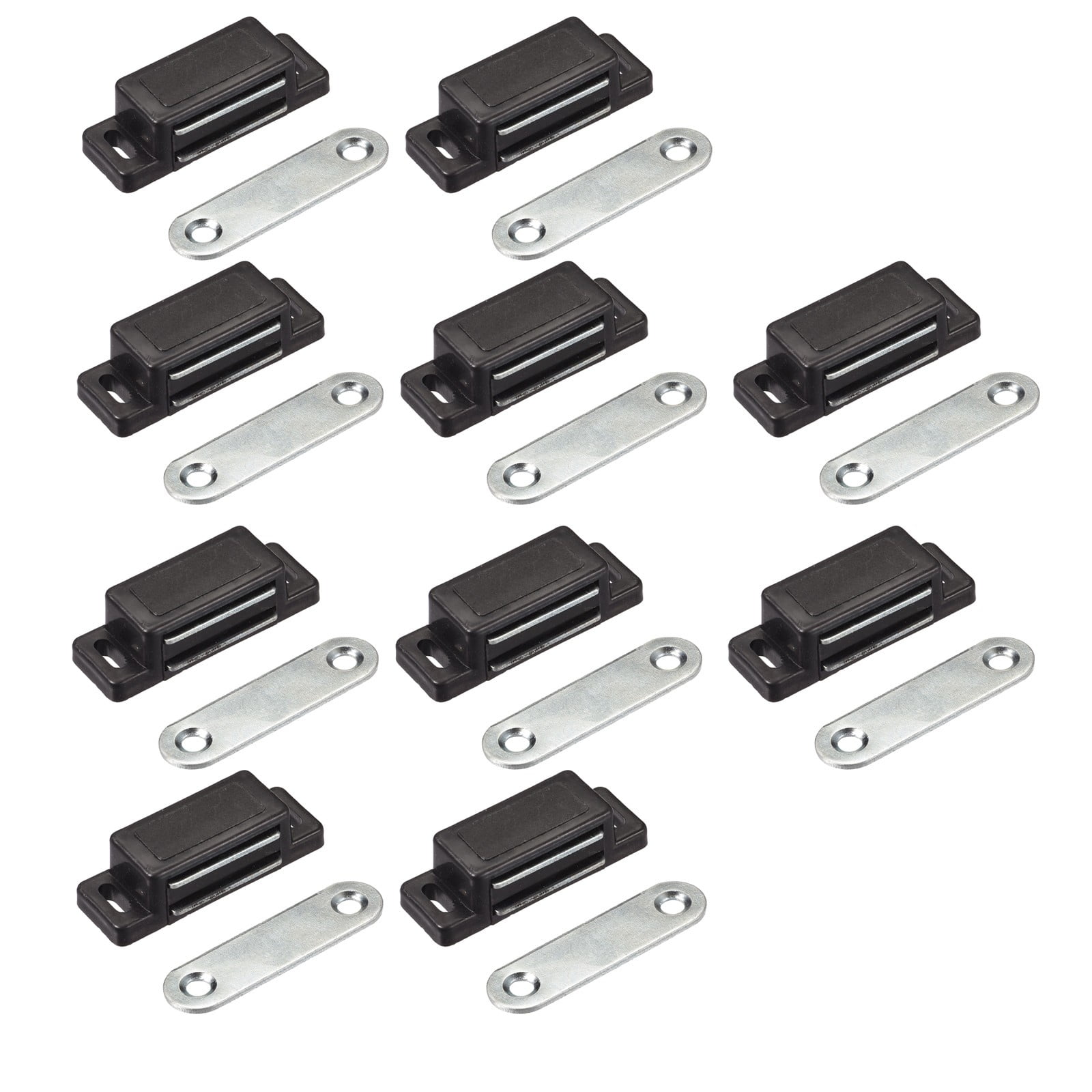 ZOURIH Cabinet Magnetic Latch - 10 Pack Black Cabinet Door Magnets ...