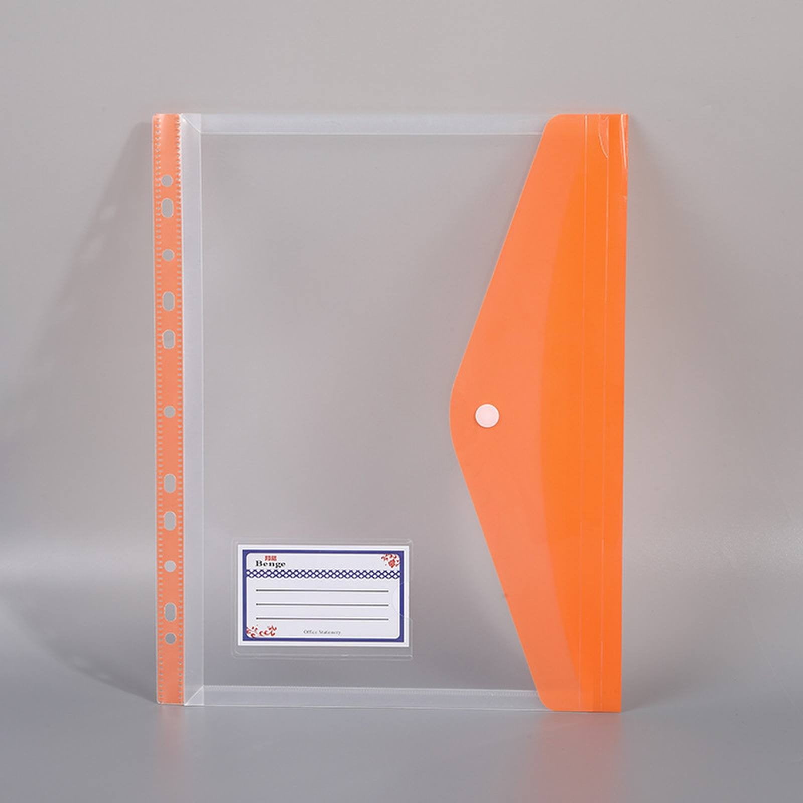 ZOURIH Expandable Poly Binder Pocket, Letter Size, 11 Holes Punched ...