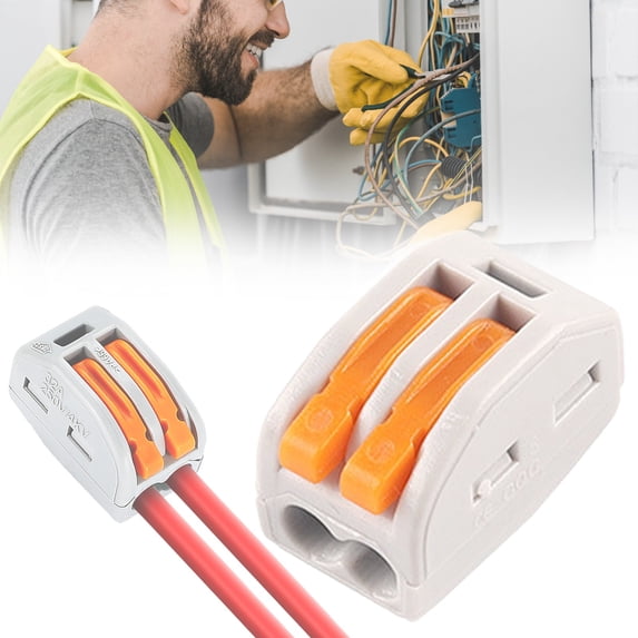 ZOURIH Lever Connectors Nuts, 2 Port Compact Wire Connectors, Reusable ...