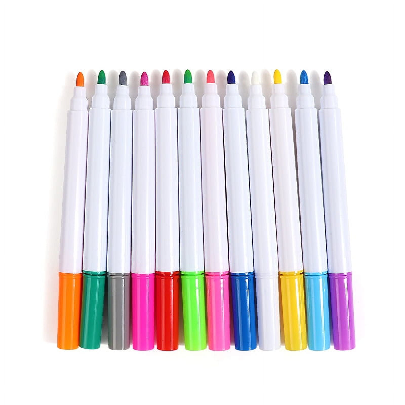 ZOURIH Liquid Chalk Markers - 12 Vibrant Colors - Chalkboard Markers ...