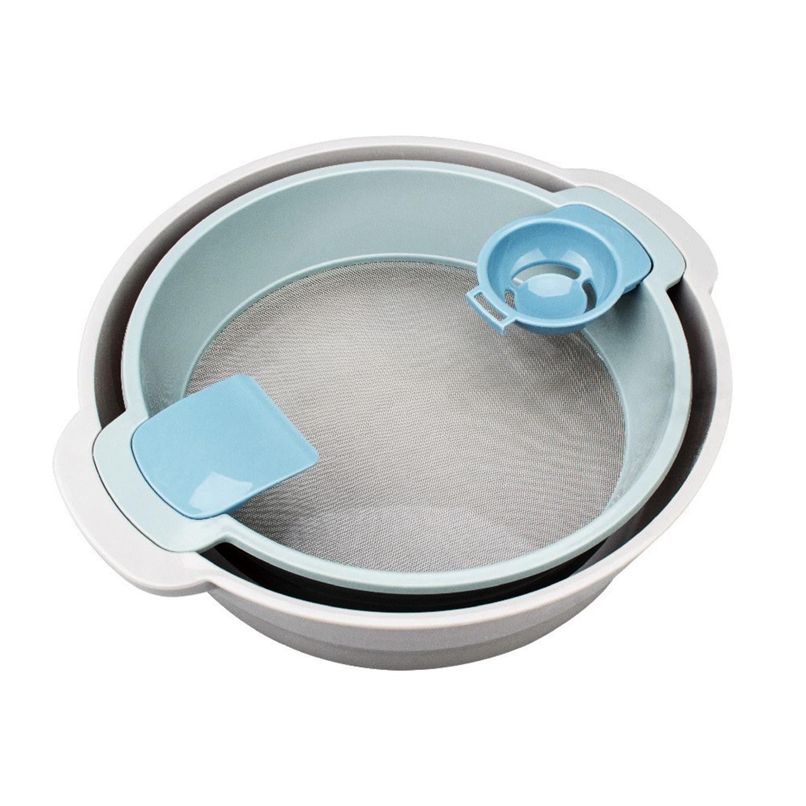 ZOURIH Multi-function Flour Baking Sifter 4 Pack Set: Fine Mesh Round ...