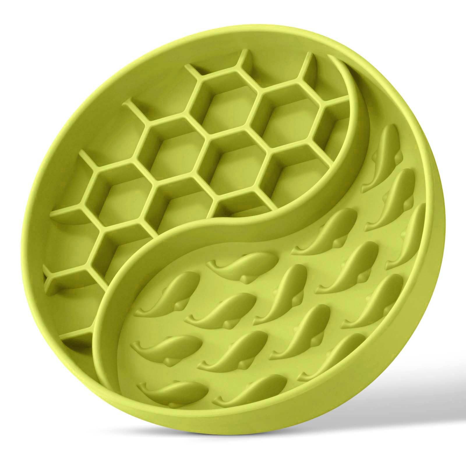 ZOURYNUA Slow Feeder Dog Bowls, Silicone SMRPet Food Bowls with Suction ...