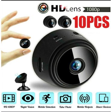 Juslike Mini Camera Portable Home Security Battery Powered HD 1080P ...