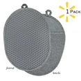 ZOUYUE 2-IN-1 Silicone Pot Holder,Oven Hot Pads with Pockets,Non Slip ...