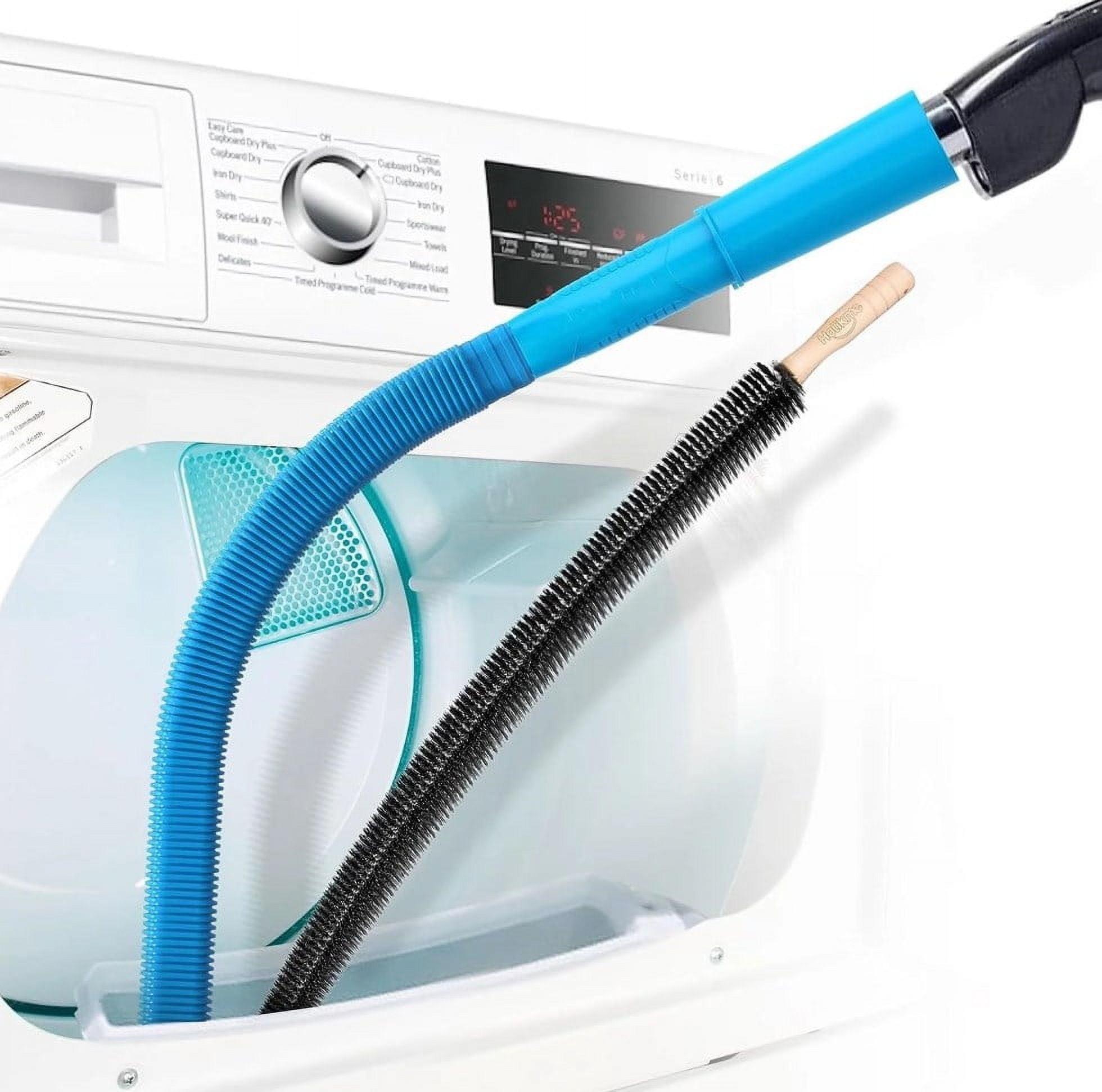 ZOUYUE 2 Pieces Dryer Vent Cleaner Kit, Dryer Lint Vacuum Attachment ...