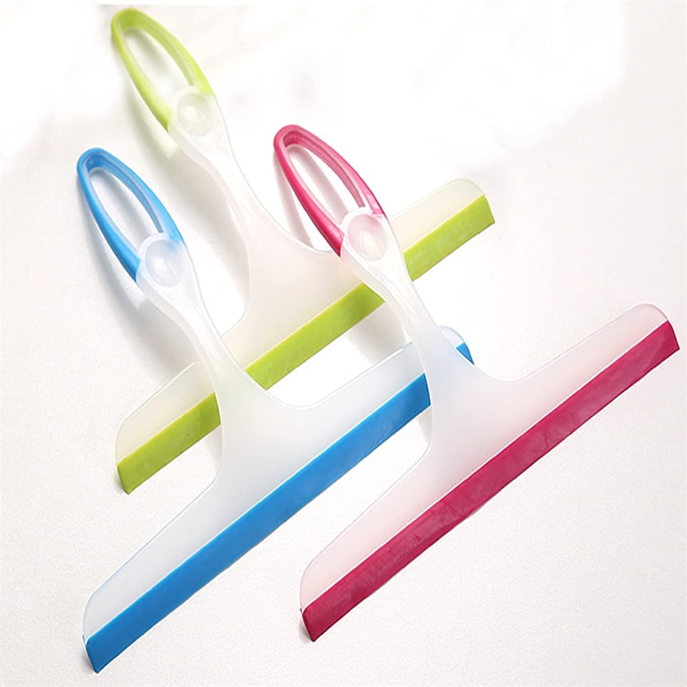 ZOUYUE 3 Pcs Silicone Streak-Free Handheld Cleaner Squeegee with ...
