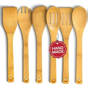 BOKALAKA Wooden Utensils for Cooking, Natural Teak Kitchen Utensils Set ...