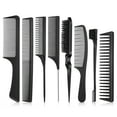 ZOUYUE Hair Styling Combs Set, 8Pcs Including Bristle Hair Brush and ...