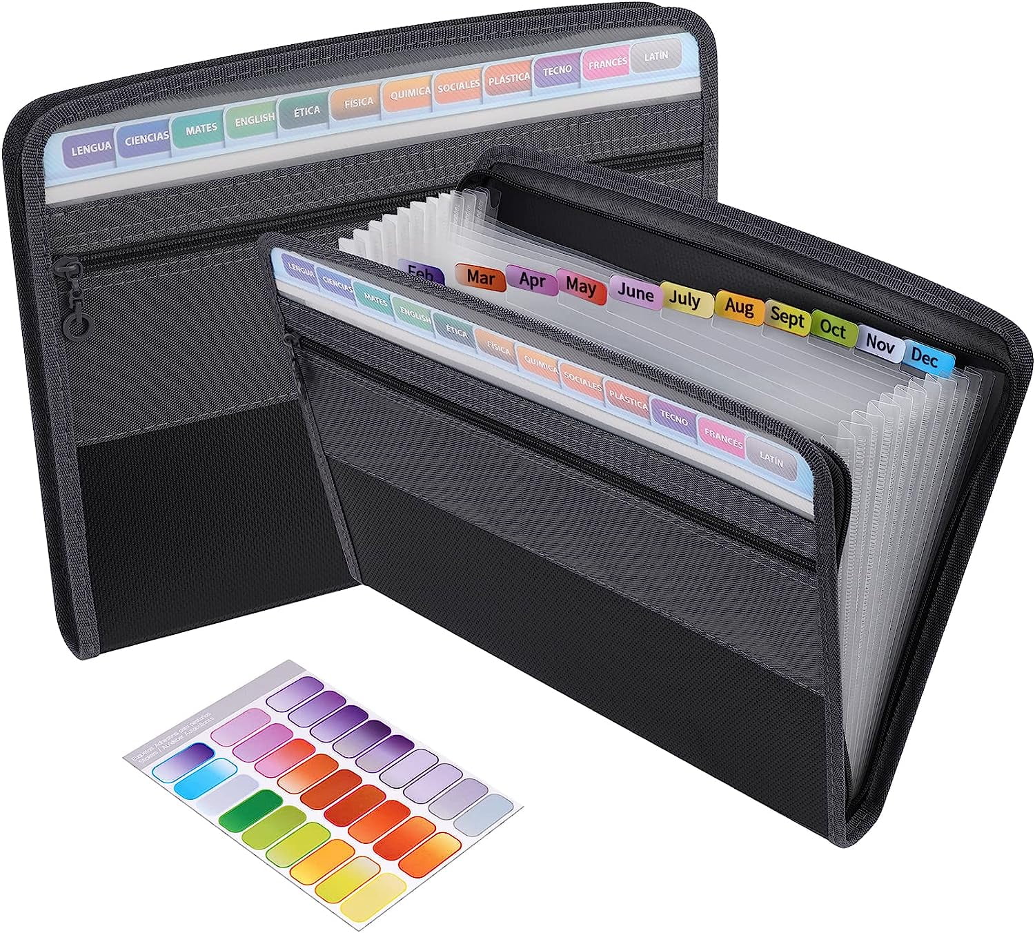 ZOUYUE Document Organizer, Accordion File with Zipper, 13 Pockets ...