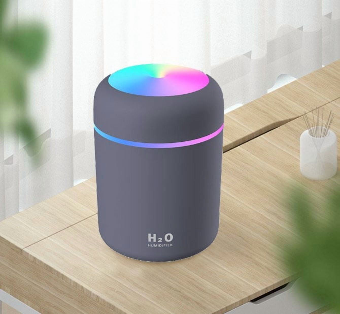 ZOUYUE Cool Mist Humidifier, Portable USB Air Vaporizer with Night ...