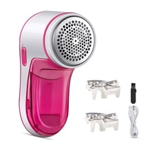Rirool Fabric Lint Remover, Rechargeable Fuzz Shaver with 3 Blades ...