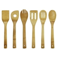 Bamboo Utensils Set 5pc Wooden Mixing Spoon Kitchen Cooking - Walmart.com