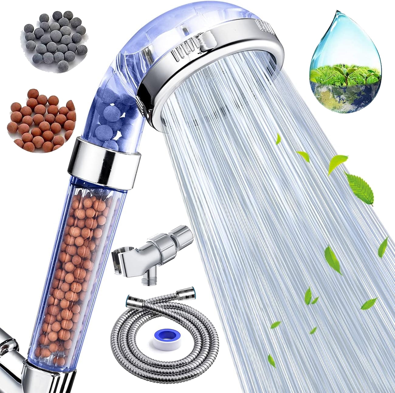 ZOUYUE Filtered Shower Head, High Pressure Water Saving Showerhead with ...