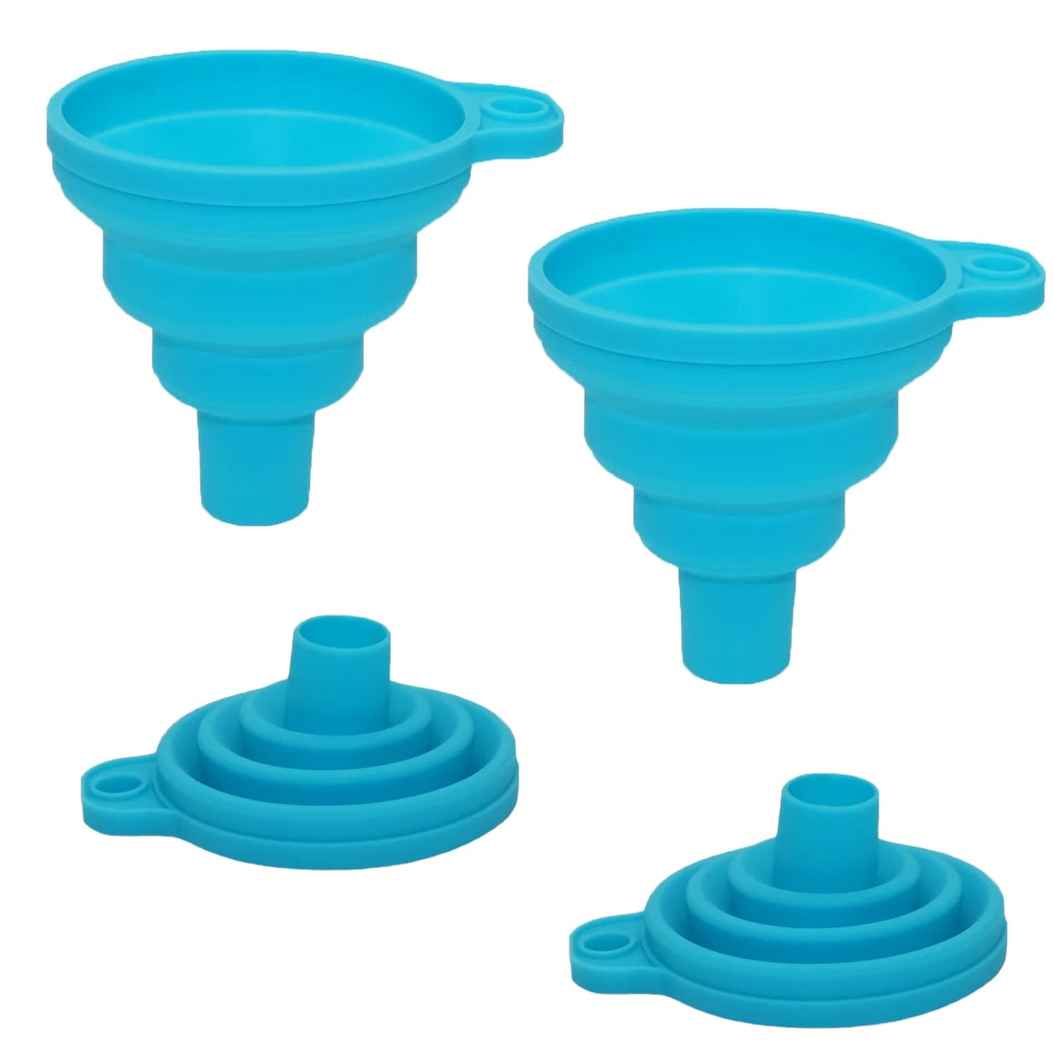 ZOUYUE Funnels for Filling Bottles Set of 2, Food Grade Silicone Funnel ...