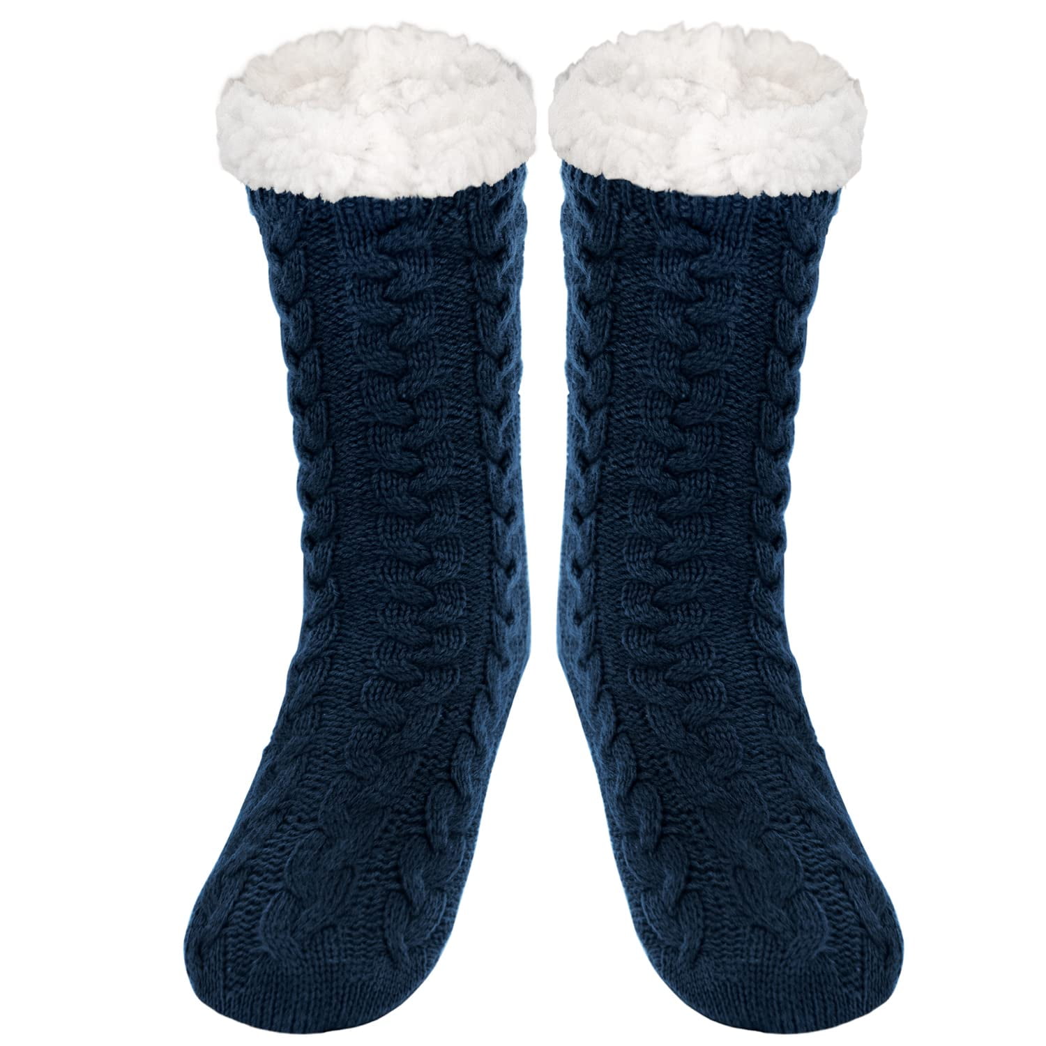 ZOUYUE Fuzzy Socks for Men Non-Slip Warm Cozy Winter Grip Socks,Fleece ...