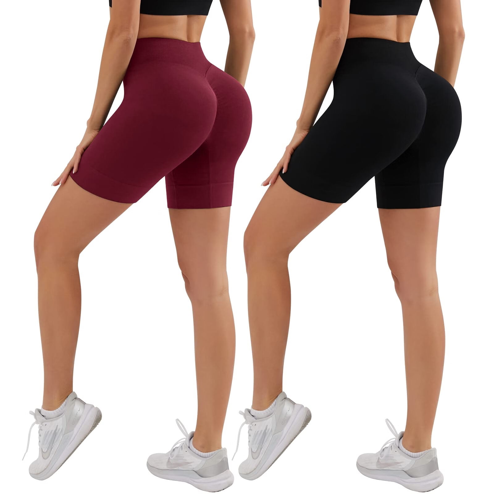Zouyue High Waisted Biker Shorts For Women Tummy Control Buttery Soft