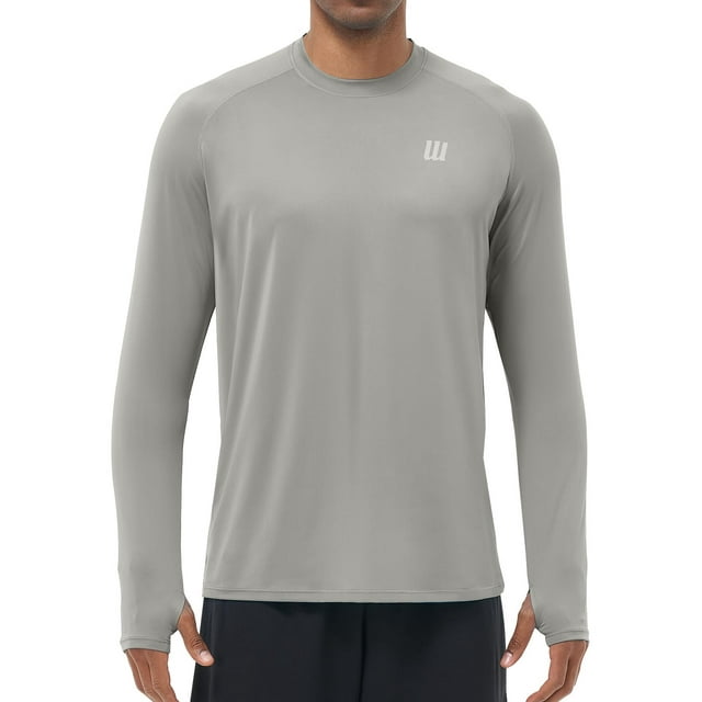 ZOUYUE Men's Sun Protection Shirts UV SPF UPF 50+ Long Sleeve Rash Guard Fishing Running Quick ...