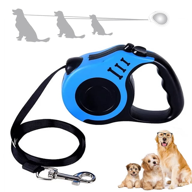 ZOUYUE 16ft Long Lead Retractable Dog Leash, Heavy Duty Pet Walking ...