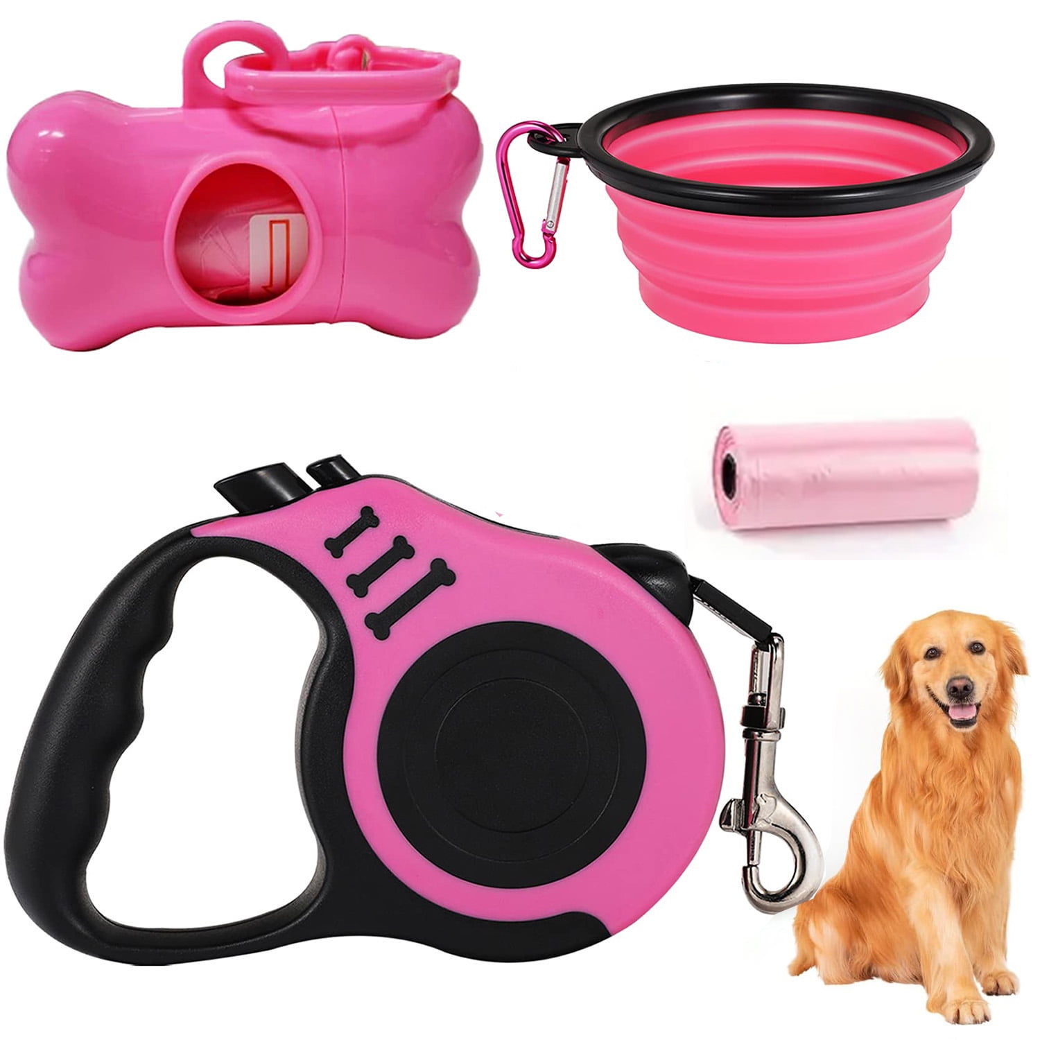 ZOUYUE Retractable Dog Leash 16ft Heavy Duty Pet Walking Leash with ...