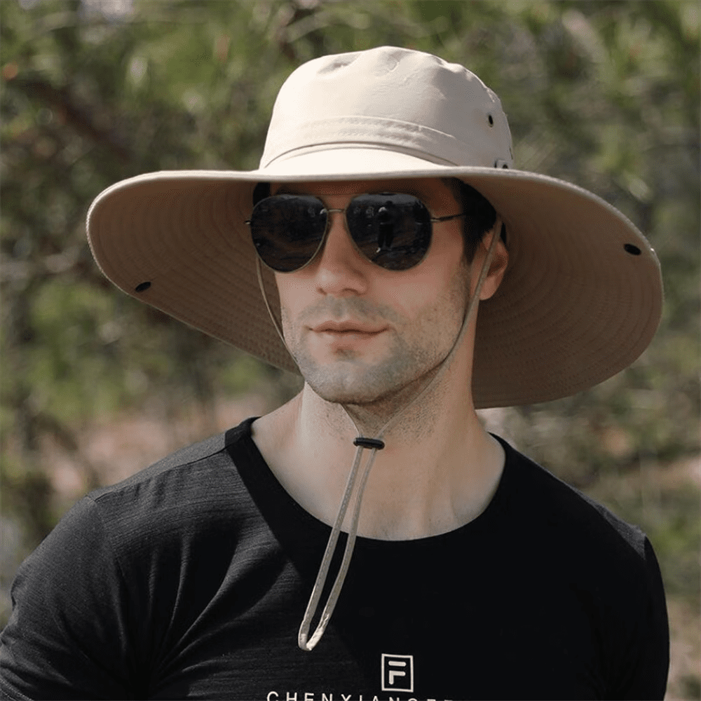 ZOUYUE Sun Hat for Men/Women, Waterproof Wide Brim Bucket Hat Foldable ...