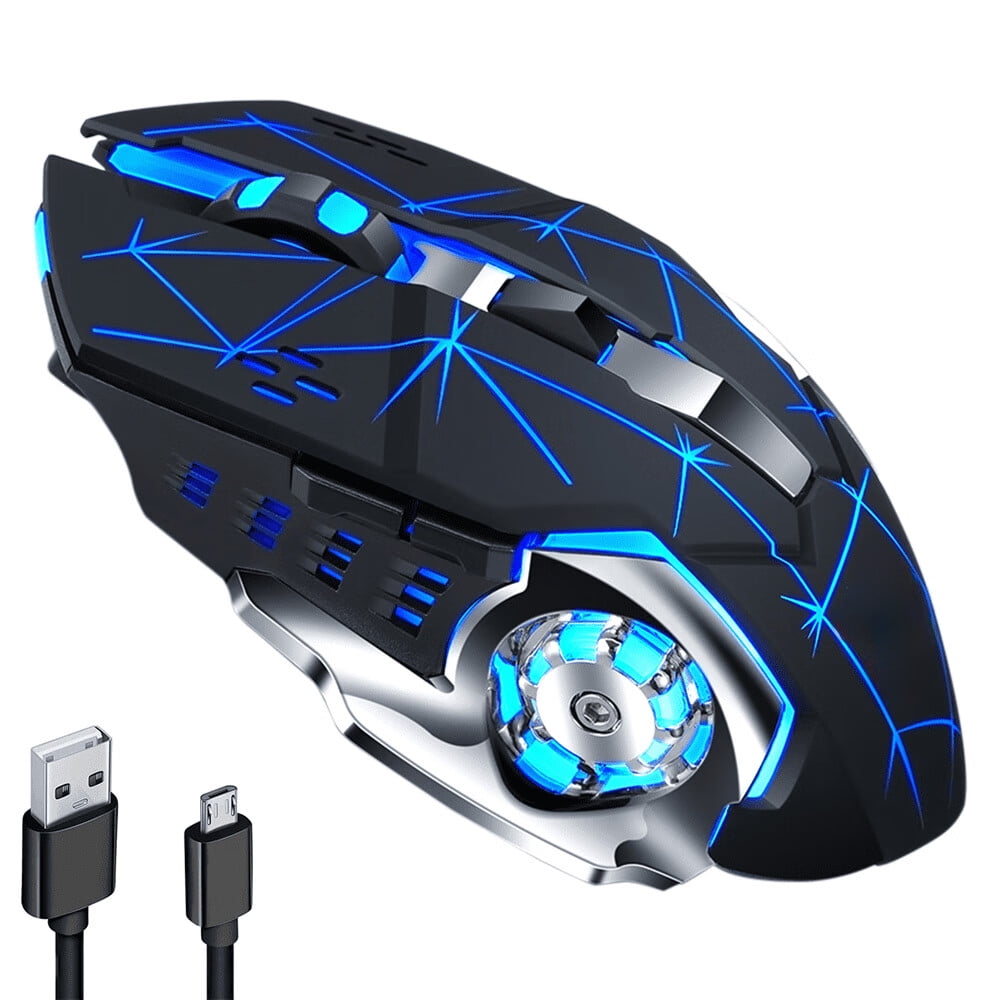 ZOUYUE Wireless Gaming Mouse with Buttons on the Side Rechargeable ...