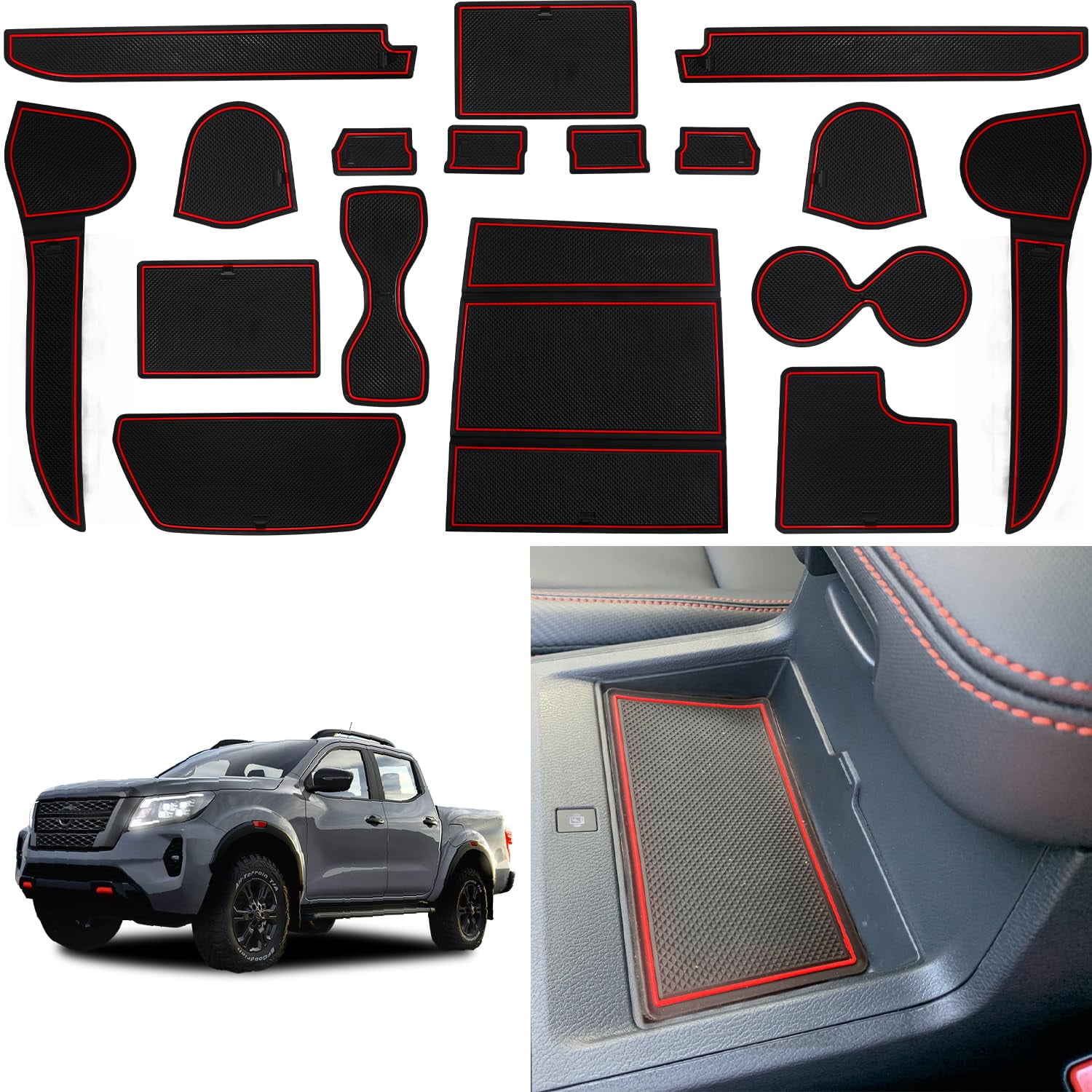 ZOXOQ Center Console Liner IFF17 for Nissan Frontier Accessories 2022 ...