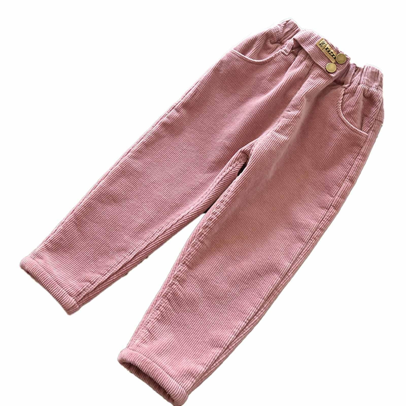 ZOYOEN Toddler Girls Winter Pants Fleece Lined- Warm Baggy Casual ...