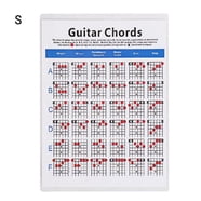 SPRING PARK Guitar Chord Wall Chart Fretboard Instructional Poster ...