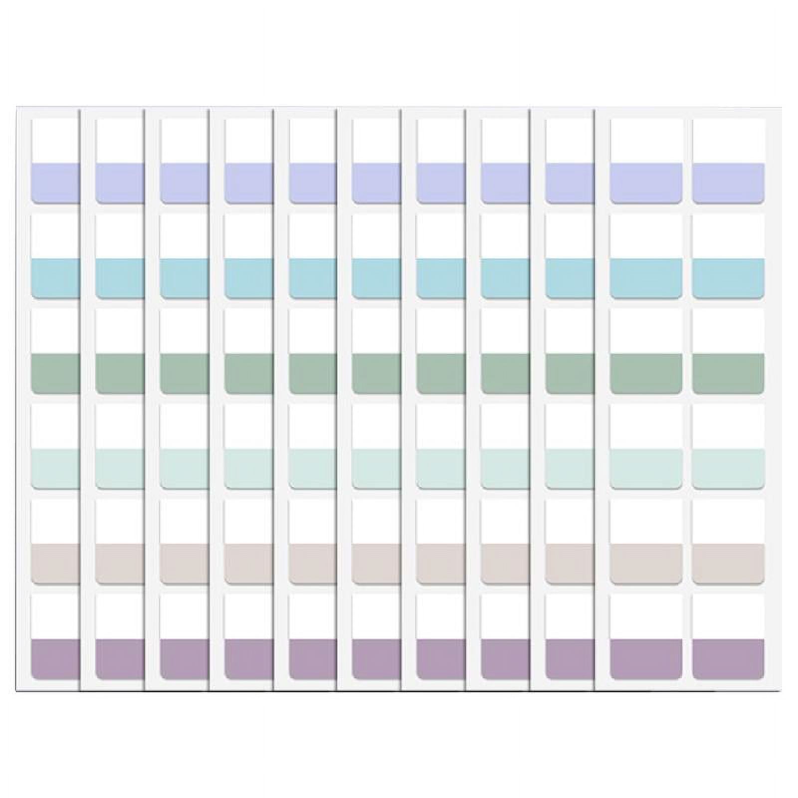 ZOYONE Portable Colorful Index Label for File Folder Light Color Sticky ...