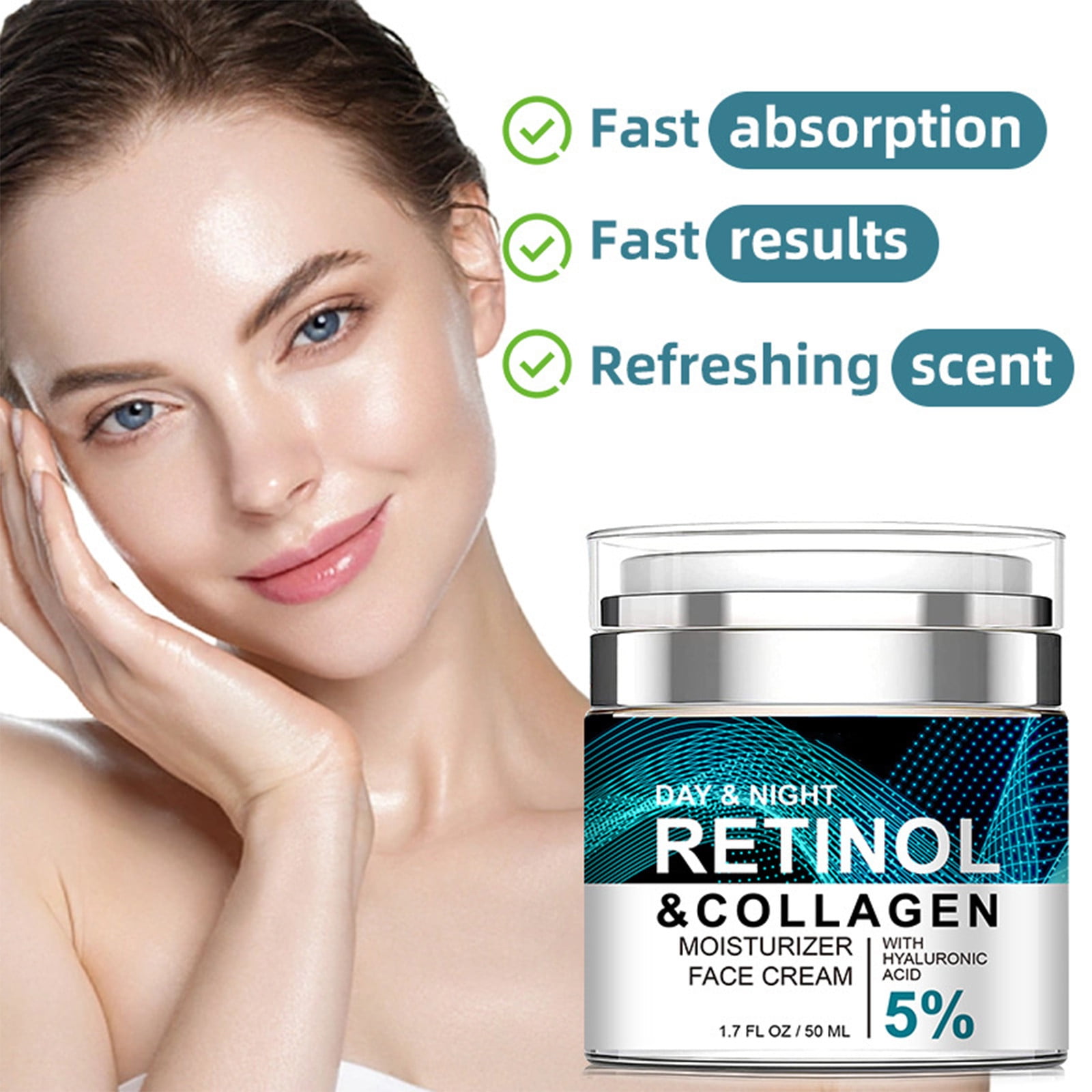 ZOYXRO Collagen Retinol Hyaluronic Acid Cream Retinol and Collagen Face ...