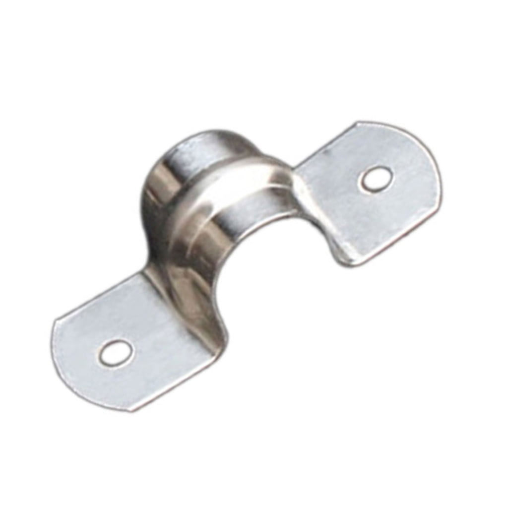 ZPAQI 100/50Pcs Pipe Strap Clamp Replacement 2 Holes Tube Strap Tension ...
