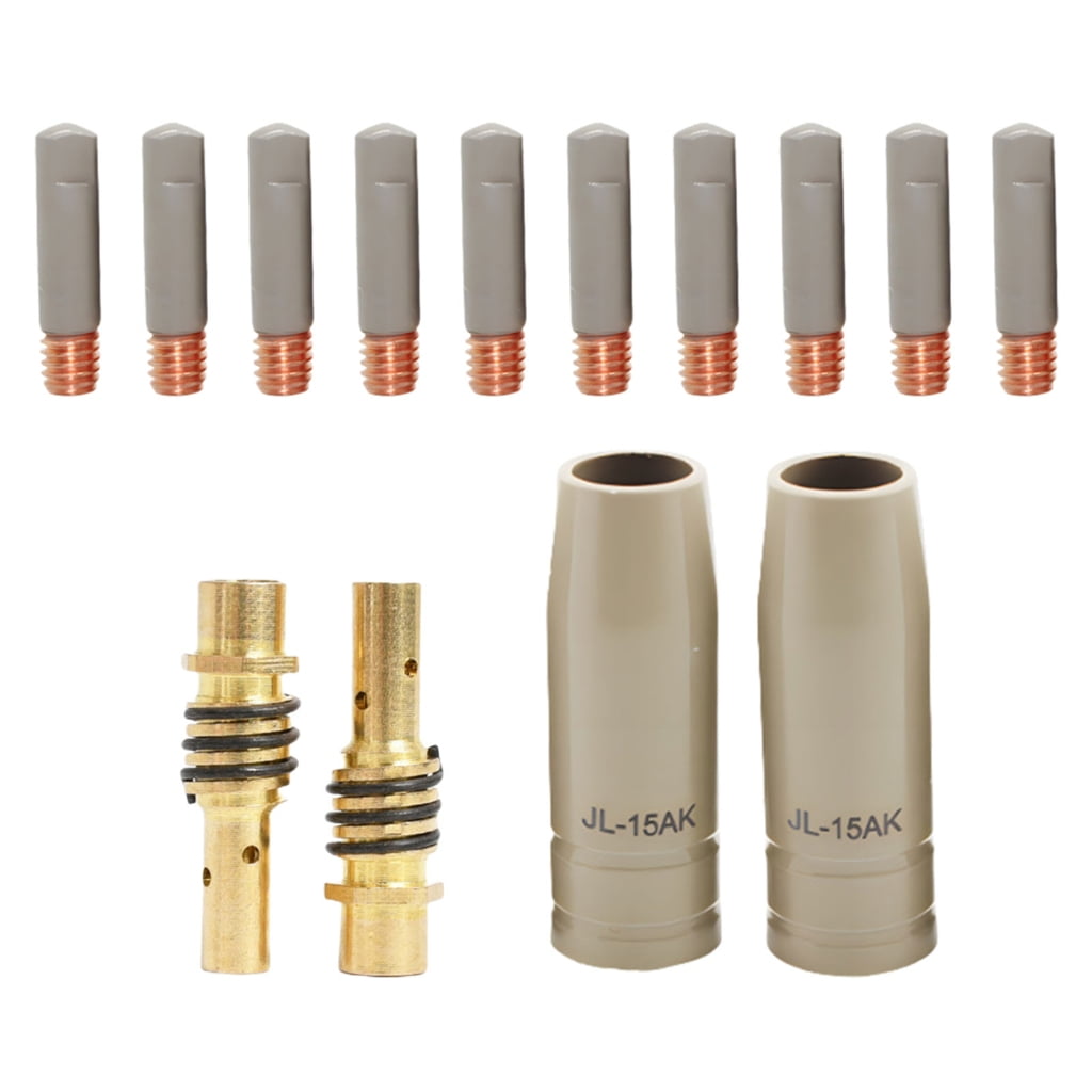ZPAQI 14Pcs Nozzle Tip Holder 15AK MIG Welding Torch Nozzle Tips Holder ...